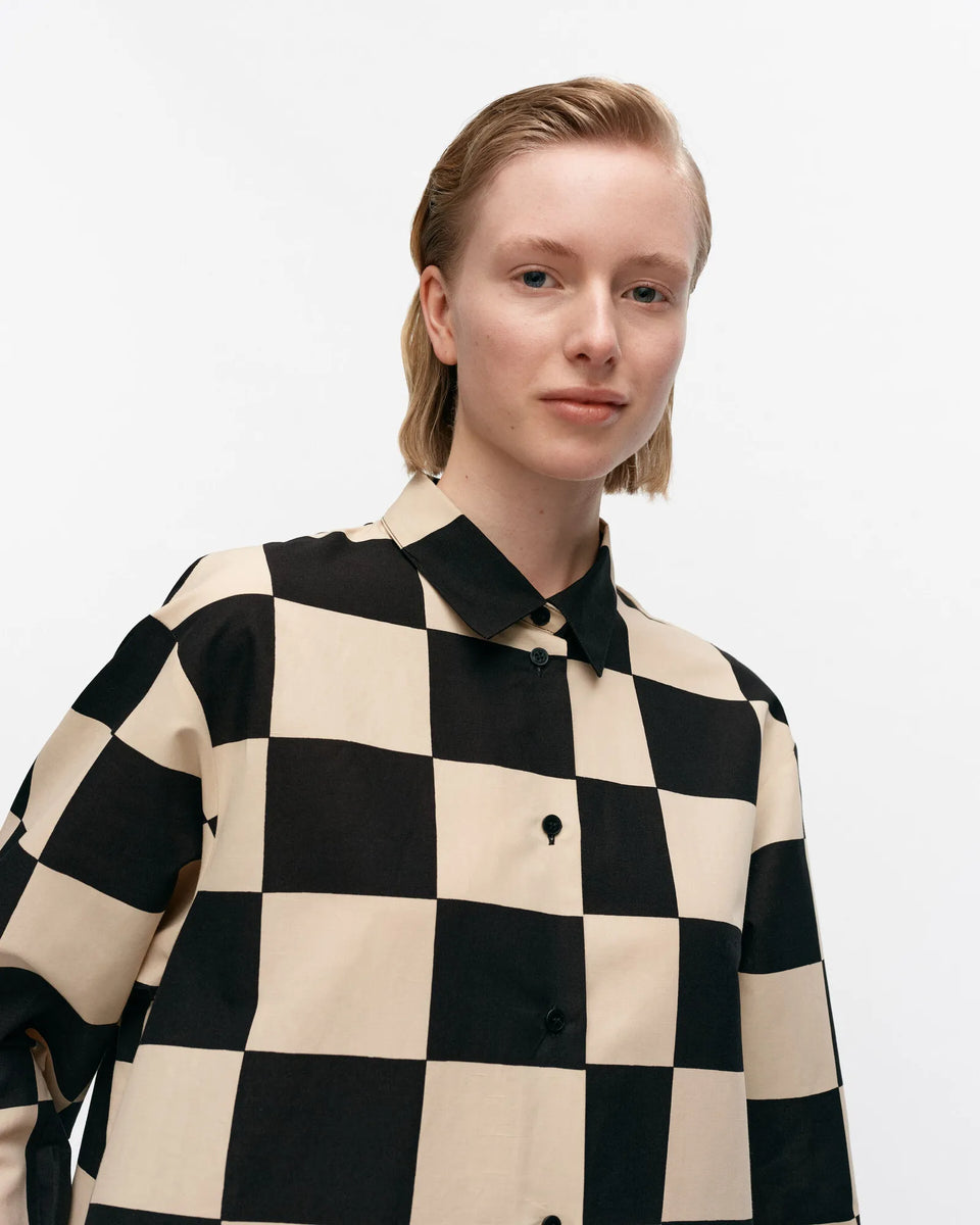 Marimekko Rasteri Kukko Ja Kana Cotton Linen Dress – Kiitos Living by ...