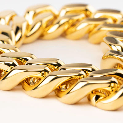 Vanessa Baroni - Big Flat Chain Necklace Gold – Kiitos Living by Design